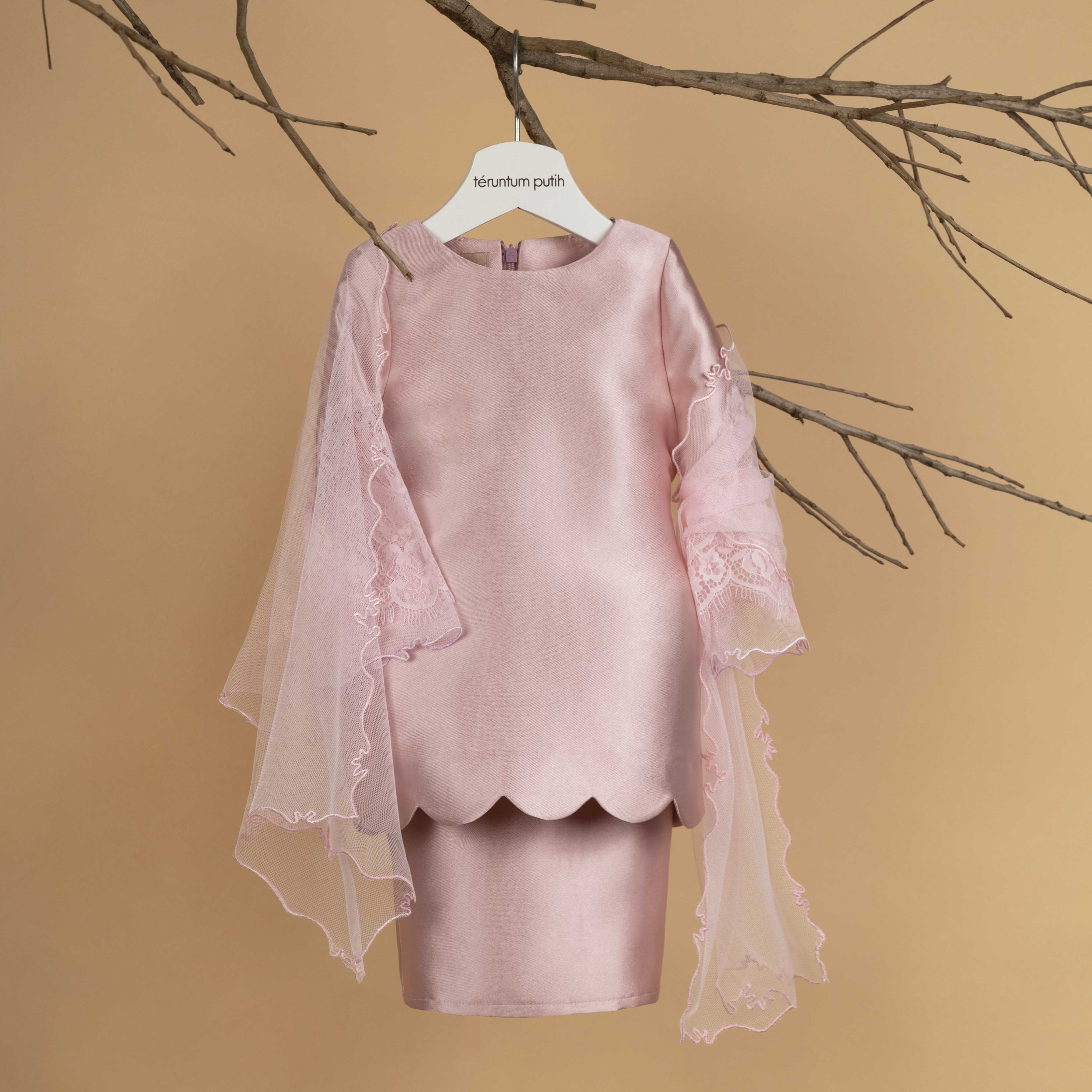 Custom Kids Orked Mini Kurung (PREORDER) – teruntum putih